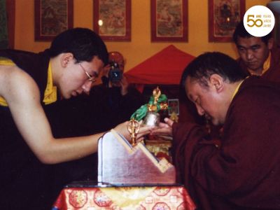 50 years - Karmapa receives the transmission of two key collections of ...